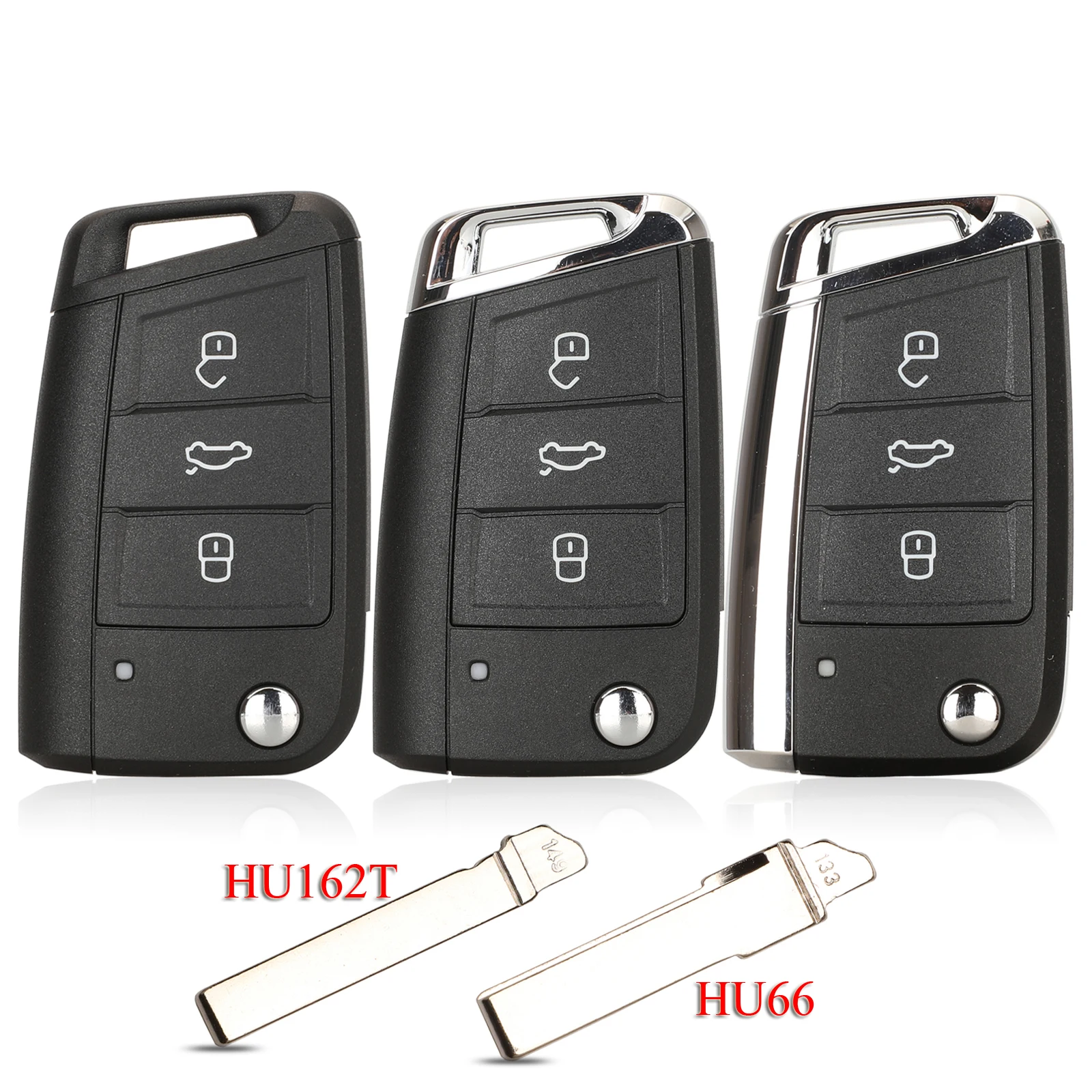 jingyuqin-Folding-Key-Shell-For-Volkswagen-VW-Golf7-MK7-Skoda-Seat ...