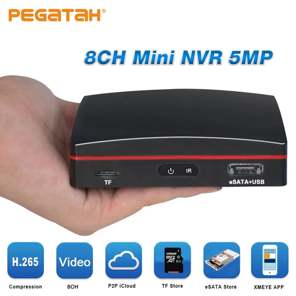 5MP Network Video Recorder 8ch 16ch MINI NVR H.265 for CCTV Camera IP ...