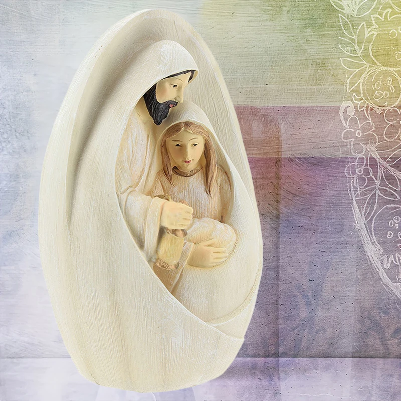 Resin-Christmas-Holy-Family-FigurinesPiece-Nativity-Scene-Figurine ...