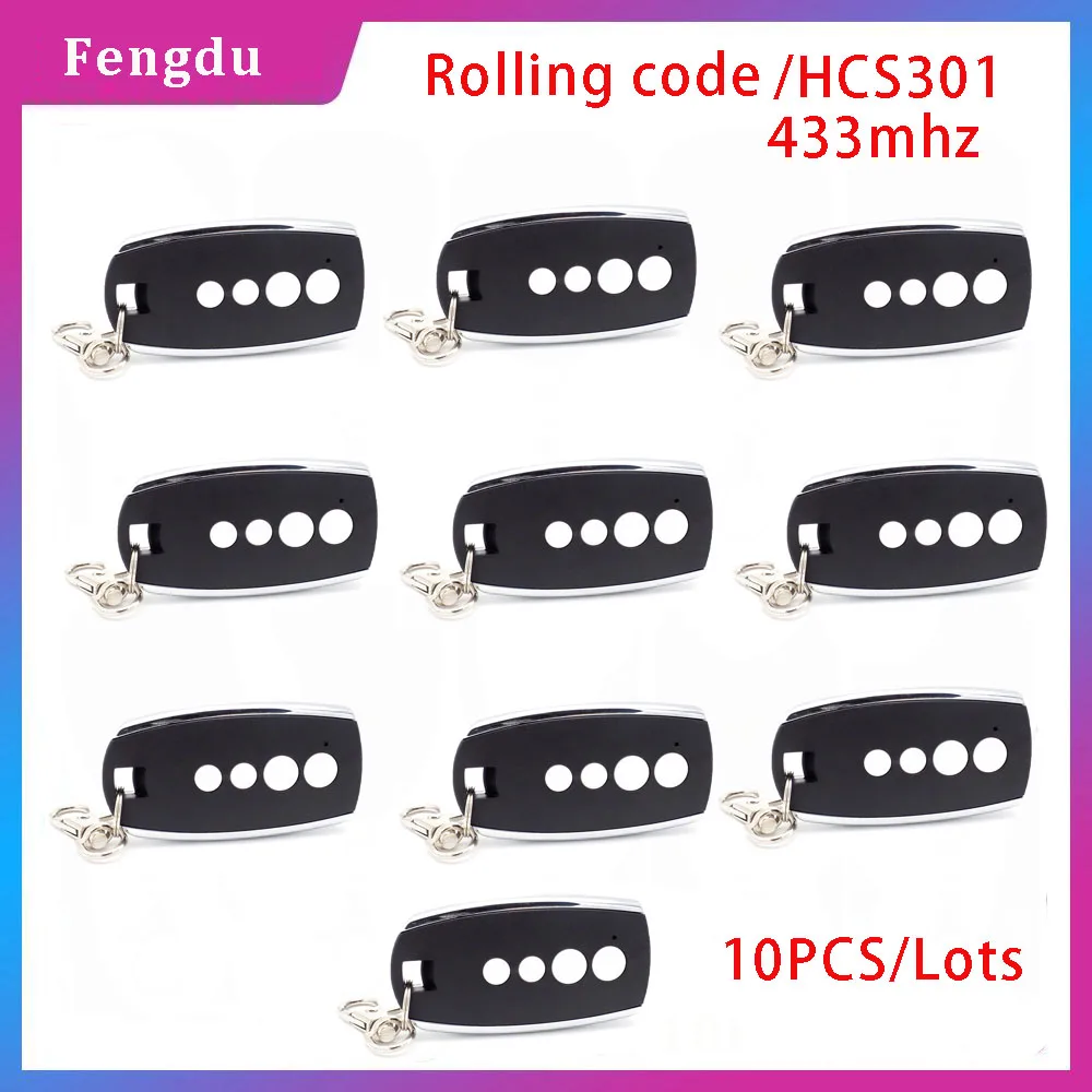 10pcs-lots-Remote-Control-For-Gate-433mhz-Rolling-code-Hopping-code ...