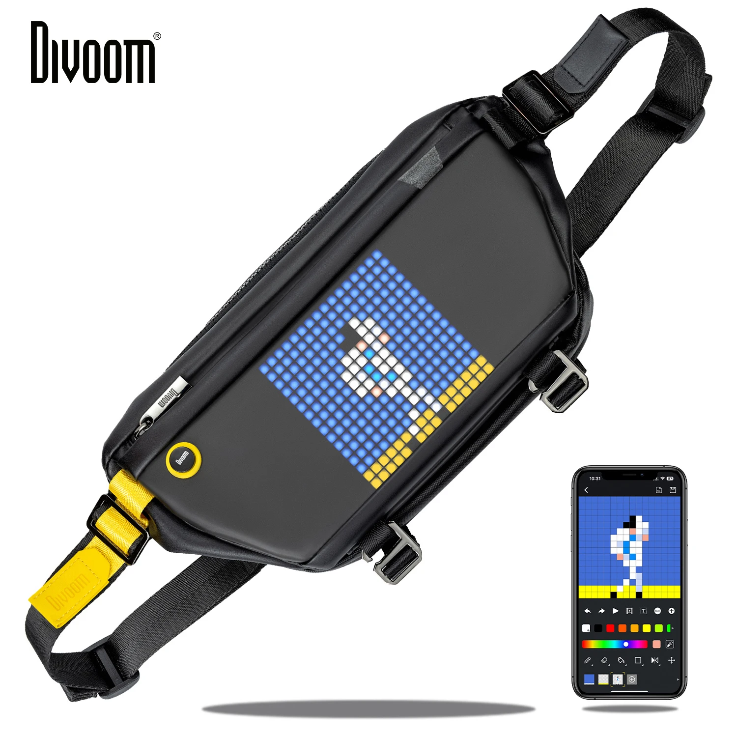 Divoom-Sling-Bag-Customizable-Pixel-Art-Fashion-Design-Outdoor-Sport ...