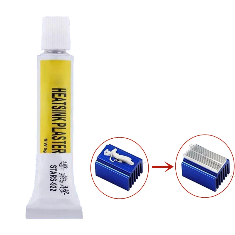 1/2/3pcs 5g Thermal Paste Conductive Heatsink Plaster Viscous Adhesive ...