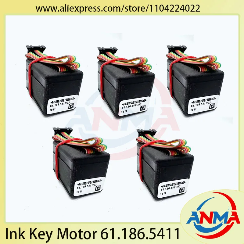 5 Pieces Ink key motor 61.186.5411 Geared Motor 24V For Heidelberg ...
