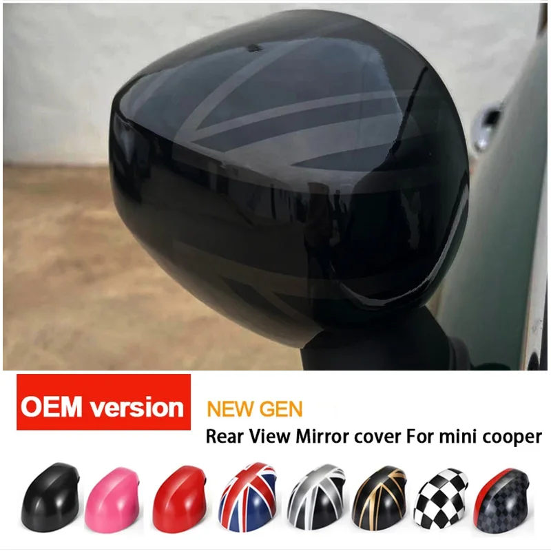 New-Union-Jack-Stickers-Rearview-Mirror-Covers-For-Mini-Cooper-MINI ...