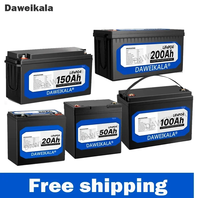 large-capacity-battery-12v-20ah-50ah-100ah-150ah-200ah-lifepo4-battery ...
