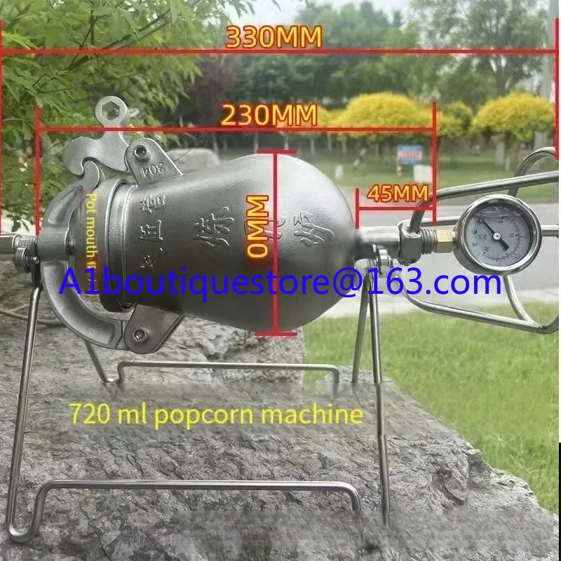 500ml Home Old Popcorn Maker Grain Amplifier Machine 720ml Hand-cranked ...