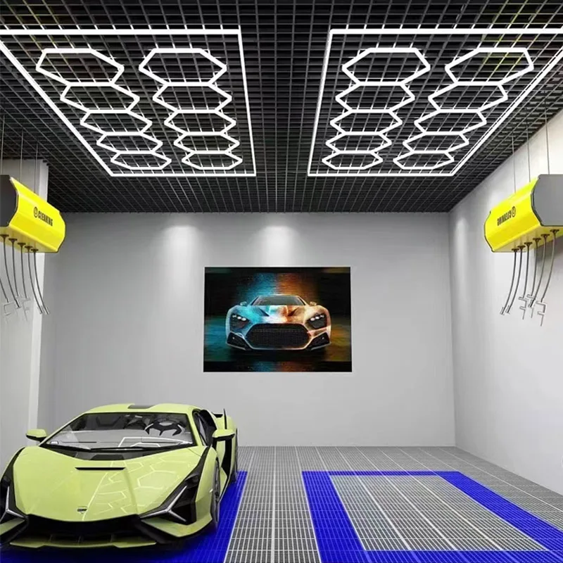 ZK20-110V-245V-Lighting-for-Garage-Hexagon-Led-Light-for-Auto-Detailing ...