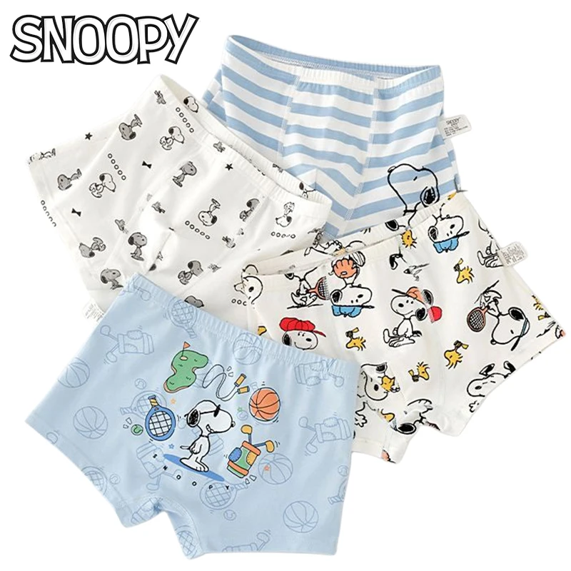4PCS-Snoopy-Children-s-Underwear-Boxers-Boys-Panties-Cartoon-Figures ...