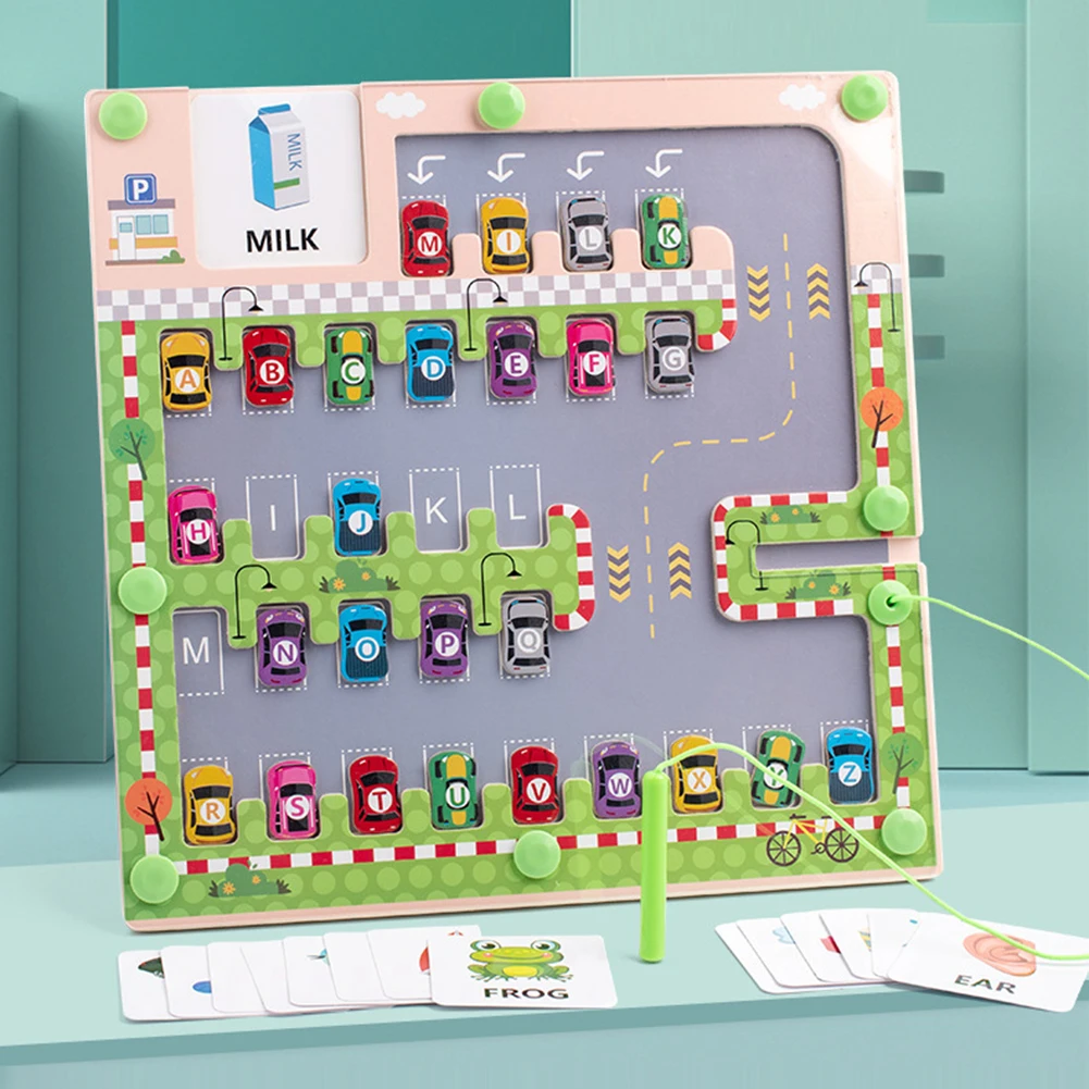 Magnetic-Alphabet-Maze-Toddler-Travel-Toys-Fine-Motor-Skills-Sensory ...