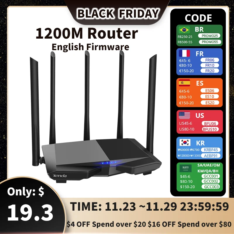 Tenda-AC1200-Dual-Band-Wireless-Router-Wifi-Repeater-with-5-6dBi-High ...
