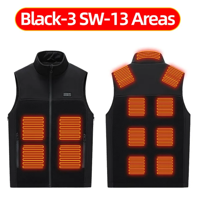 Fleece Heated Vest Men Usb Rechargeable Electric Self Heating Vest ...