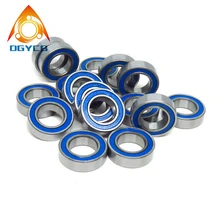 10pcs 5x11x4 mm MR115RS ABEC3 Miniature MR115-2RS Ball Bearings Blue ...