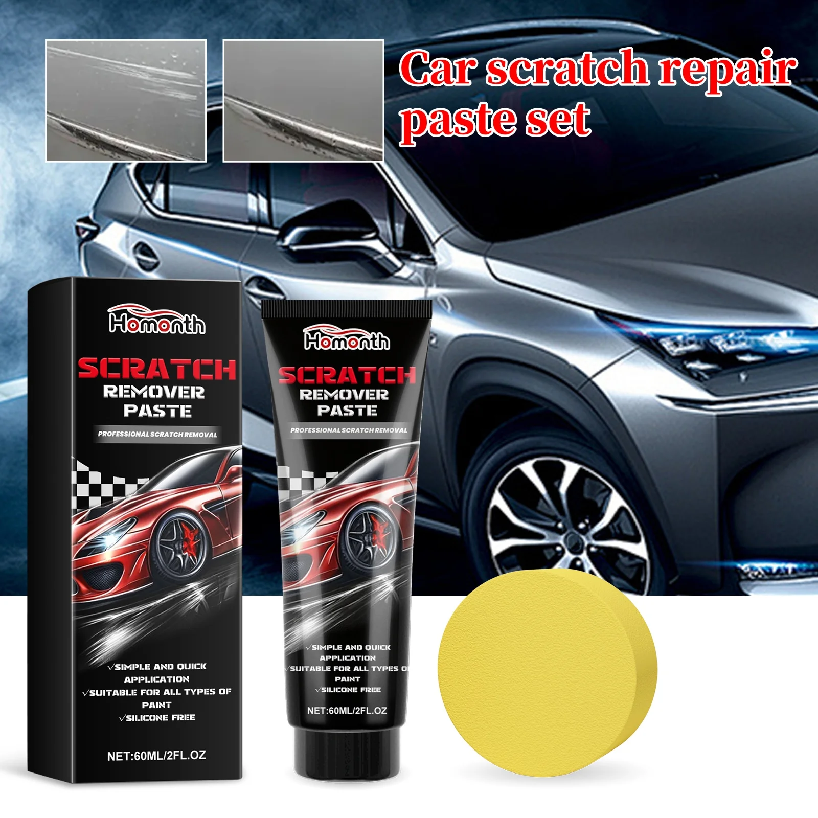 Car-Wax-Scratch-Remover-60ml-Easily-Repair-Paint-Scratches-Cream ...