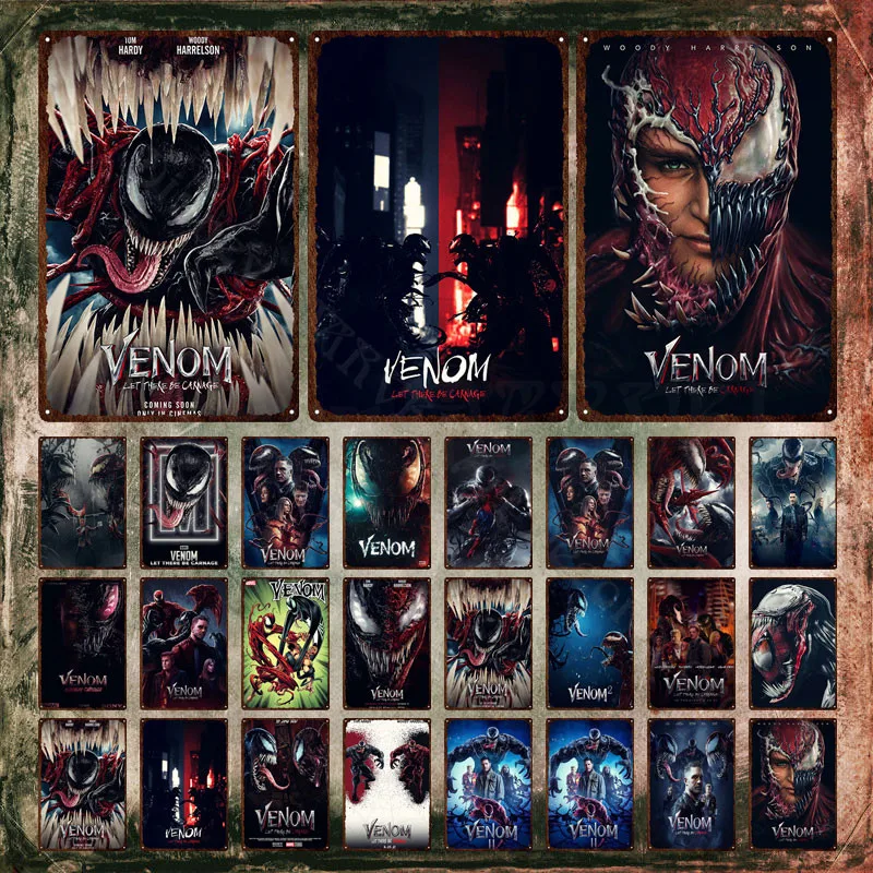 Marvel Venom: Let There Be Carnage Metal Poster Sci Fi Thriller Classic ...