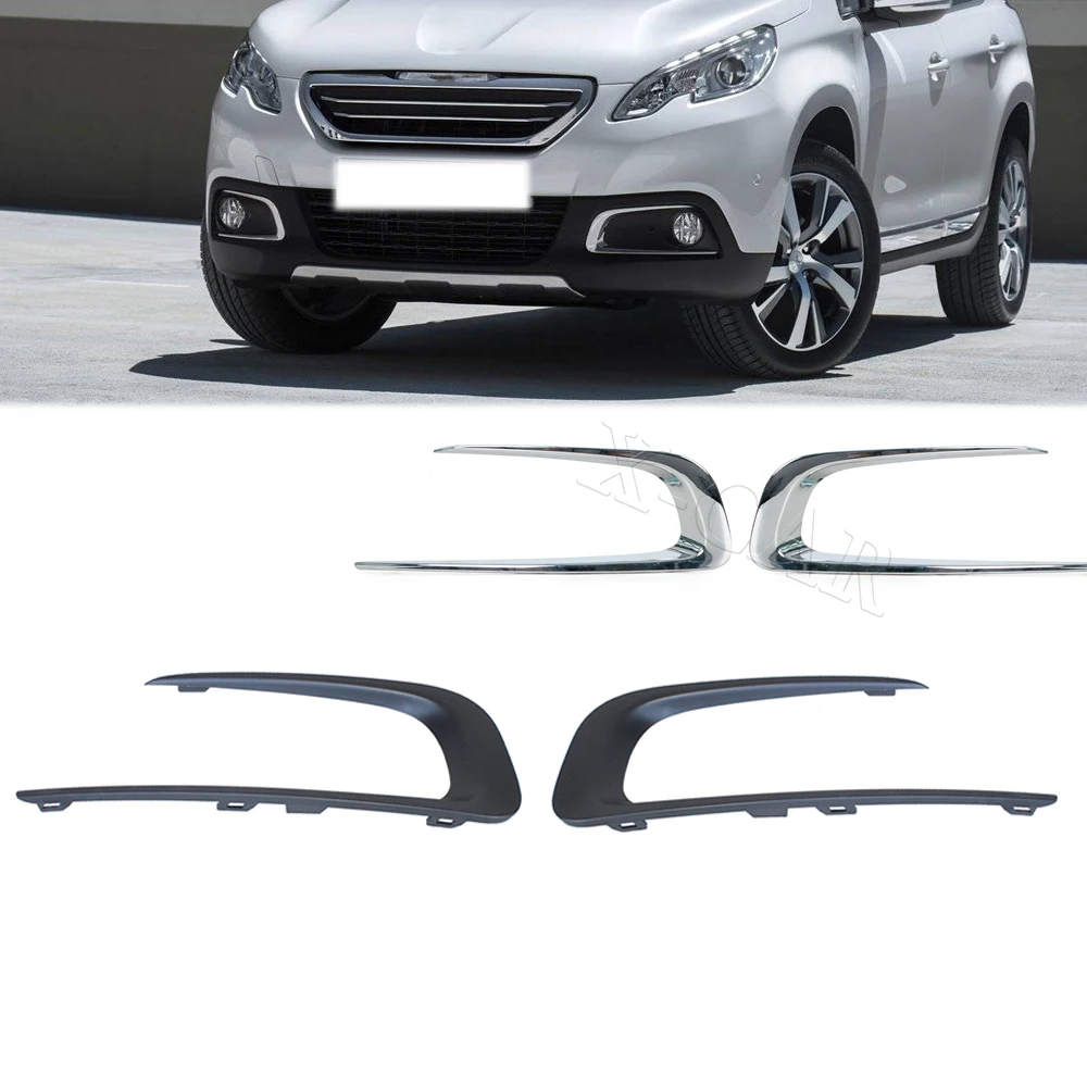 Front-Bumper-Left-Right-Fog-Light-Cover-Frame-Fog-Lamp-Trim-Decorative ...