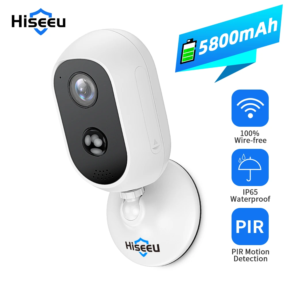 Hiseeu C30 1536p 1080p Wireless Battery Ip Camera Rechargeable 2 Way ...