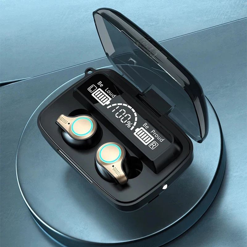 TWS-Bluetooth-Headphone-5-1-Wireless-Earphones-M18-3500mAh-Charging-Box-9D-Stereo-Music-Sport ...