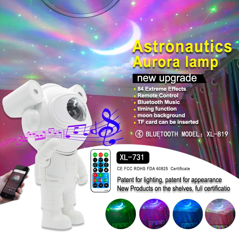 Starry Light Projectors Astronaut Night Sky | Galaxy Moon Projector ...