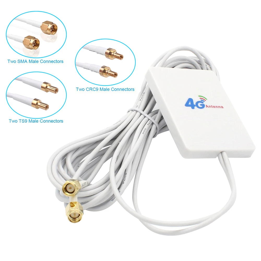 Antena 3G LTE 4G TS9 CRC9 SMA conector 4G LTE Router antena externa para Huawei 3G 4G LTE Router ...