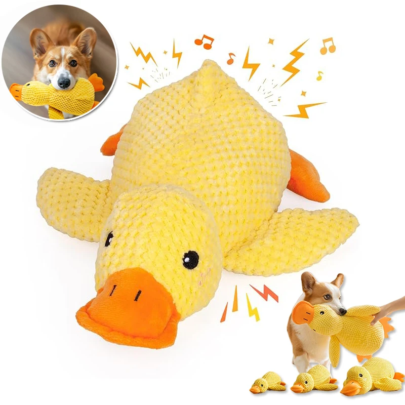 Dog Calming Duck, 2025 Yellow Duck Dog Toy, The Mellow Ducks Calming ...