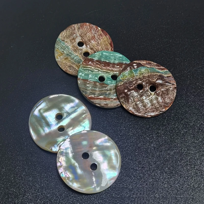 10Pcs Natural Abalone Pearl Shell Buttons for Clothing Sewing ...