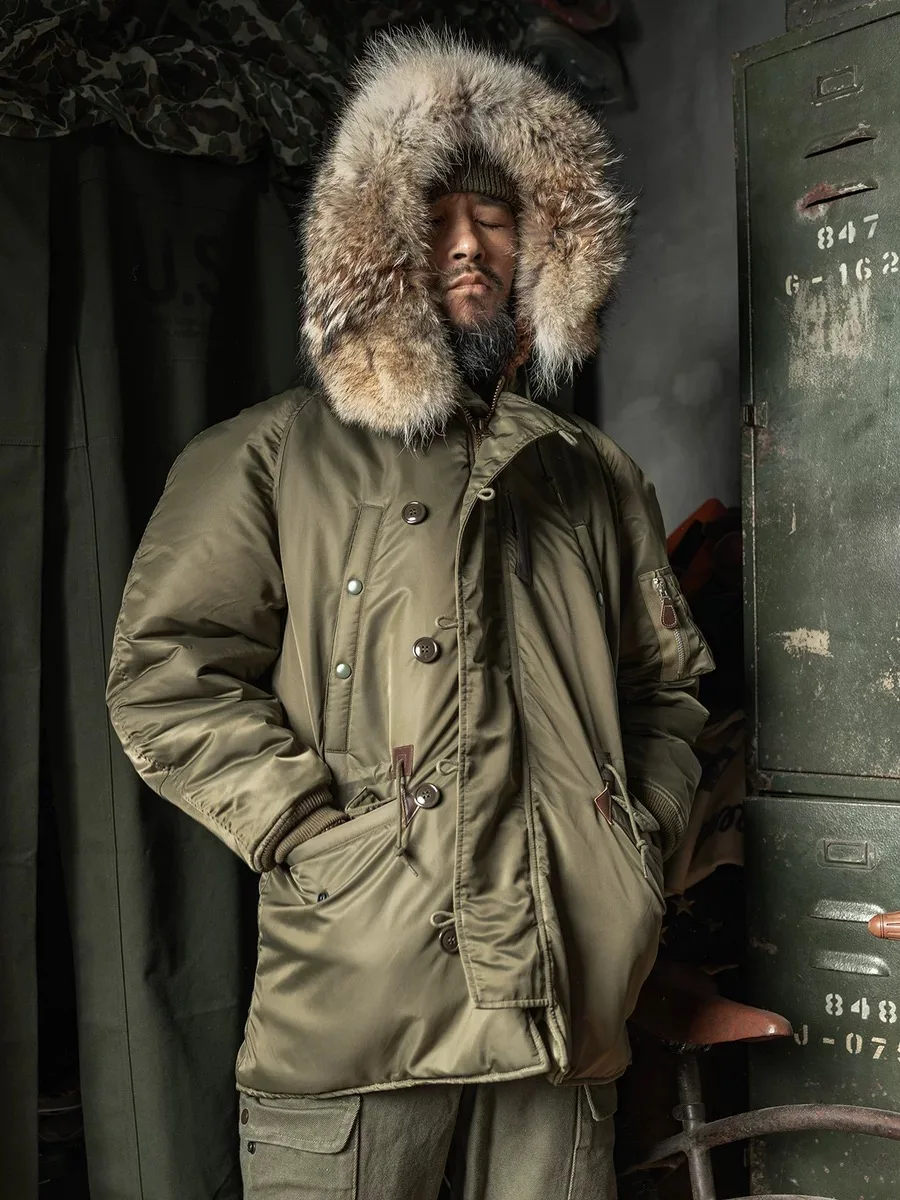 Robusto-Bronson-N-3B-Snorkel-Parka-Casaco-Isolado-de-L-de-Inverno ...