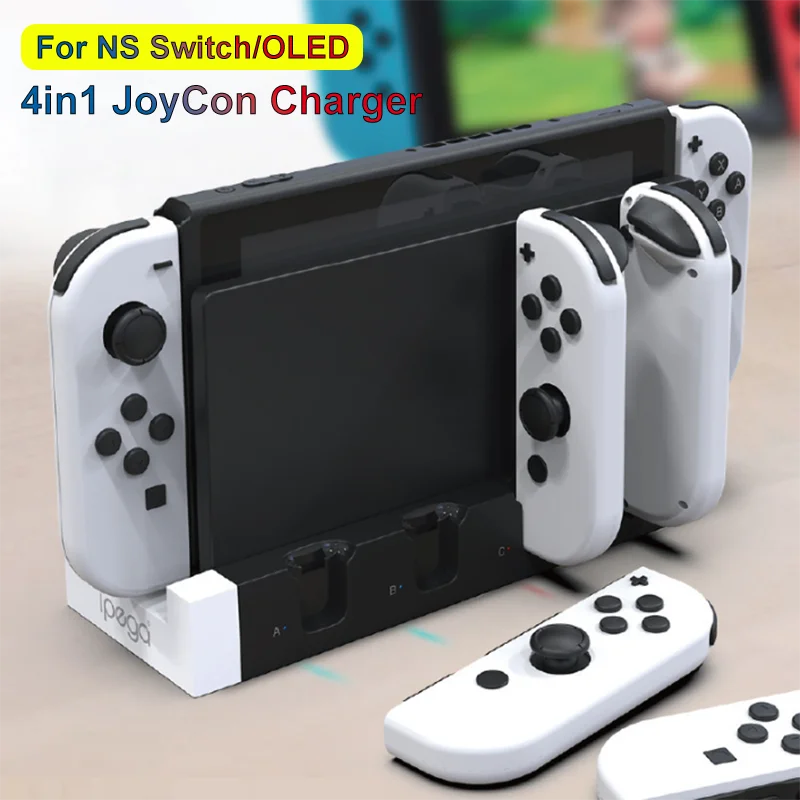 NEW COLOR Charger JoyCon for Nintendo Switch oled 4 in 1 Controller ...