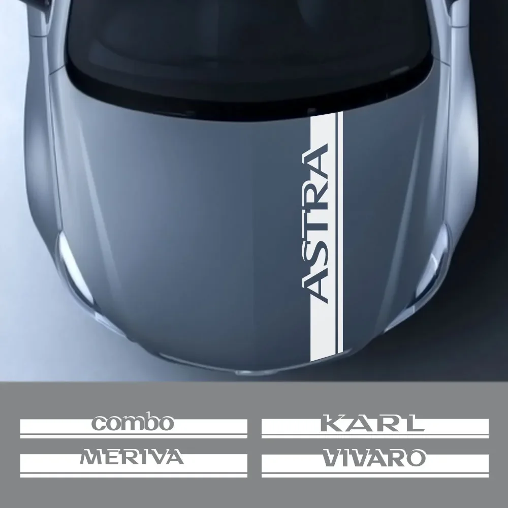 Car Hood Cover Stickers For Opel Astra Adam Combo Crossland X Meriva ...