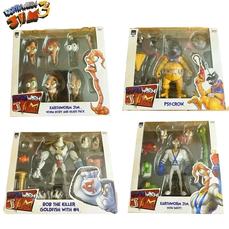 Original-Galaxy-Games-PDNA-Earthworm-Jim-Anime-Action-Figures-Bob-Snot ...