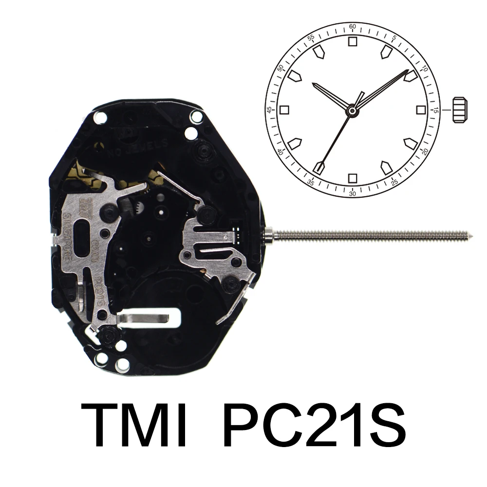TMI-PC21-Movement-For-Miyota-PC21s-Quartz-Movement-Watch-Parts-Repair ...