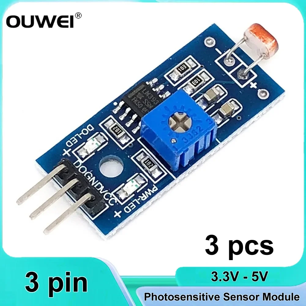 3-pin-Photosensitive-Sensor-Module-Light-Detection-Module-for-Arduino ...