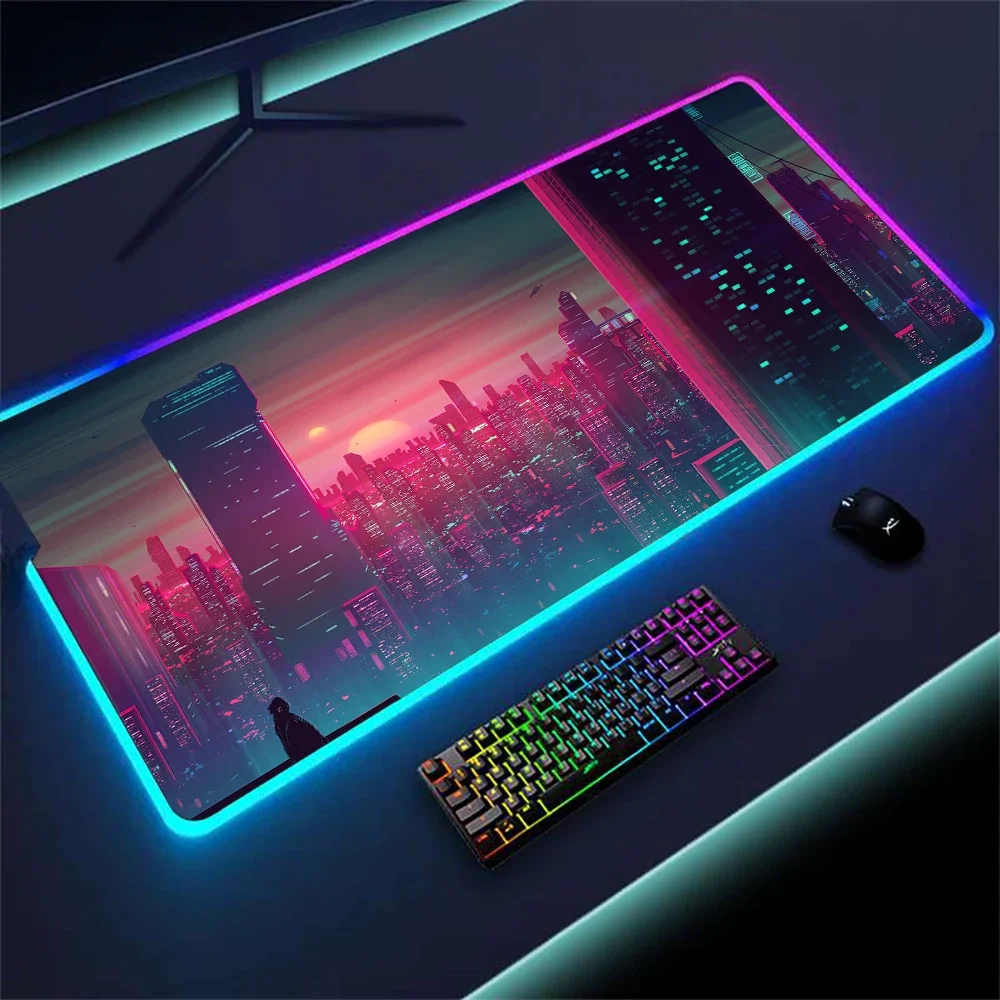 LED-Carpet-Pc-Gaming-Accessories-100x50-Speed-with-Backlight-Mause-Ped ...