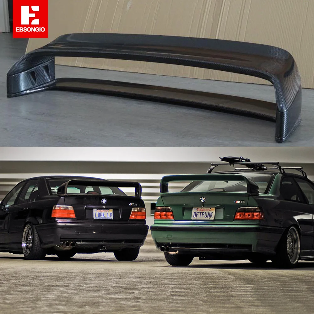 For-BMW-3-Series-E36-Spoiler-1990-2000-ABS-Plastic-Unpainted-Color-Rear ...