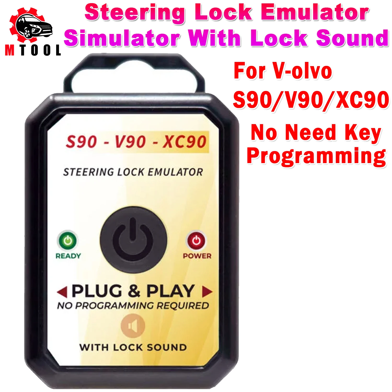 For-V-olvo-S90-V90-XC90-Steering-Lock-Emulator-Simulator-With-Lock ...