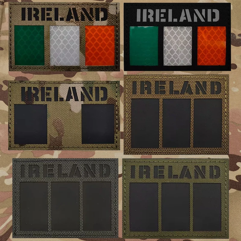 Ireland Flag IR Reflective Patch Armband The Irish Embroidery Cloth ...