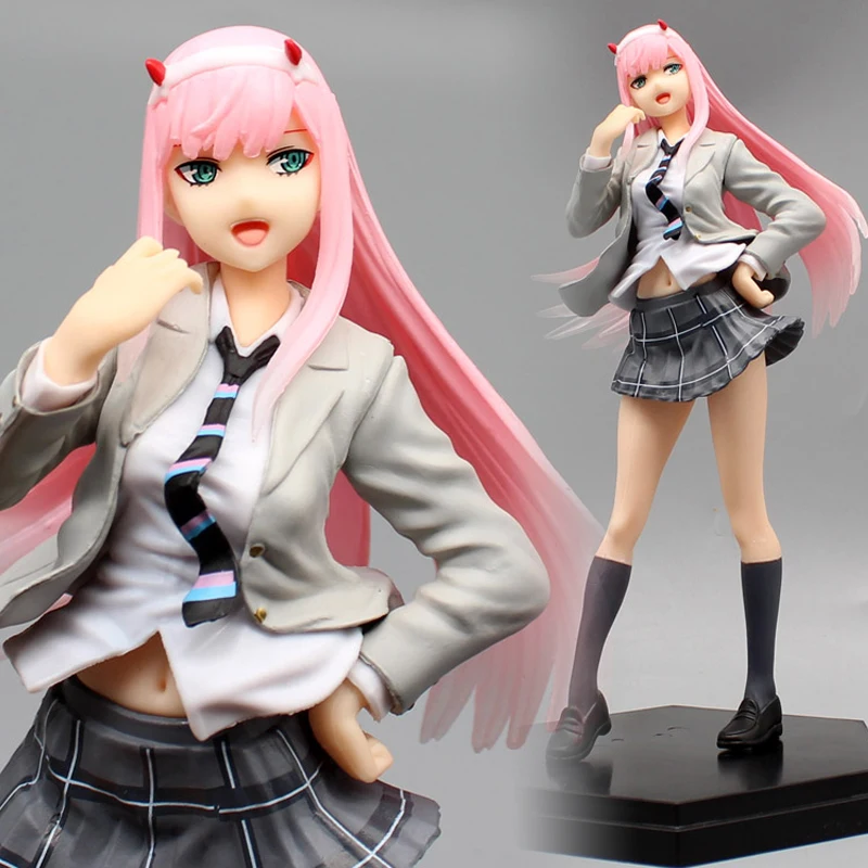 19CM Anime DARLING in the FRANXX 02 Sexy Girl School Uniform Zero Two ...