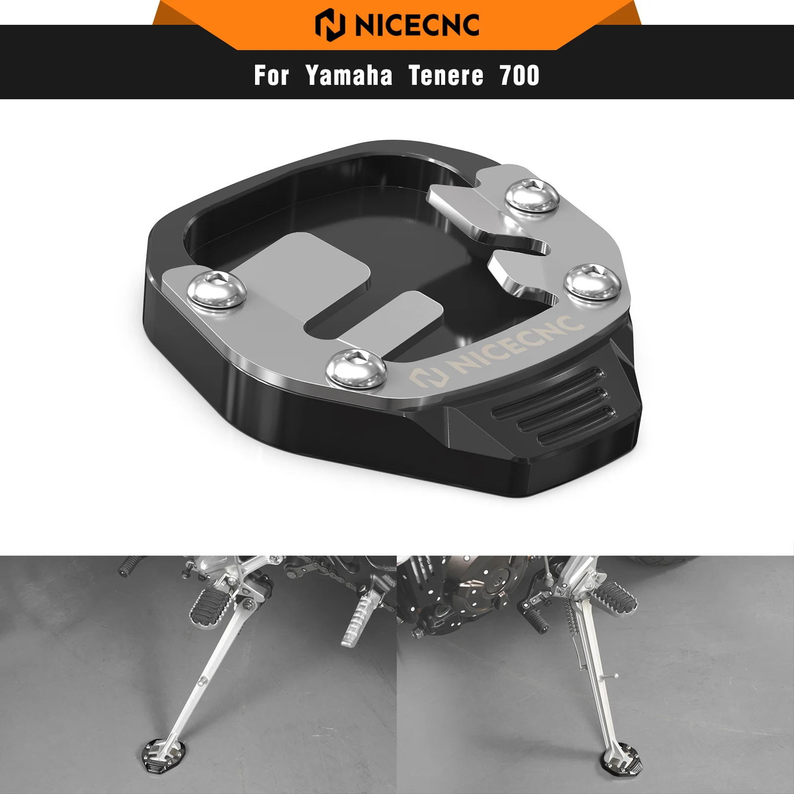 Para Yamaha Tenere 700 XTZ 700 2019-2024 soporte lateral extensión ...