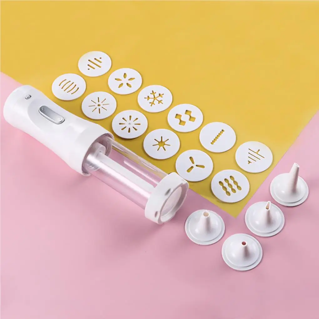 Cookie-Press-Icing-Kit-DIY-Pastry-Electric-Cream-Biscuit-Extruder ...