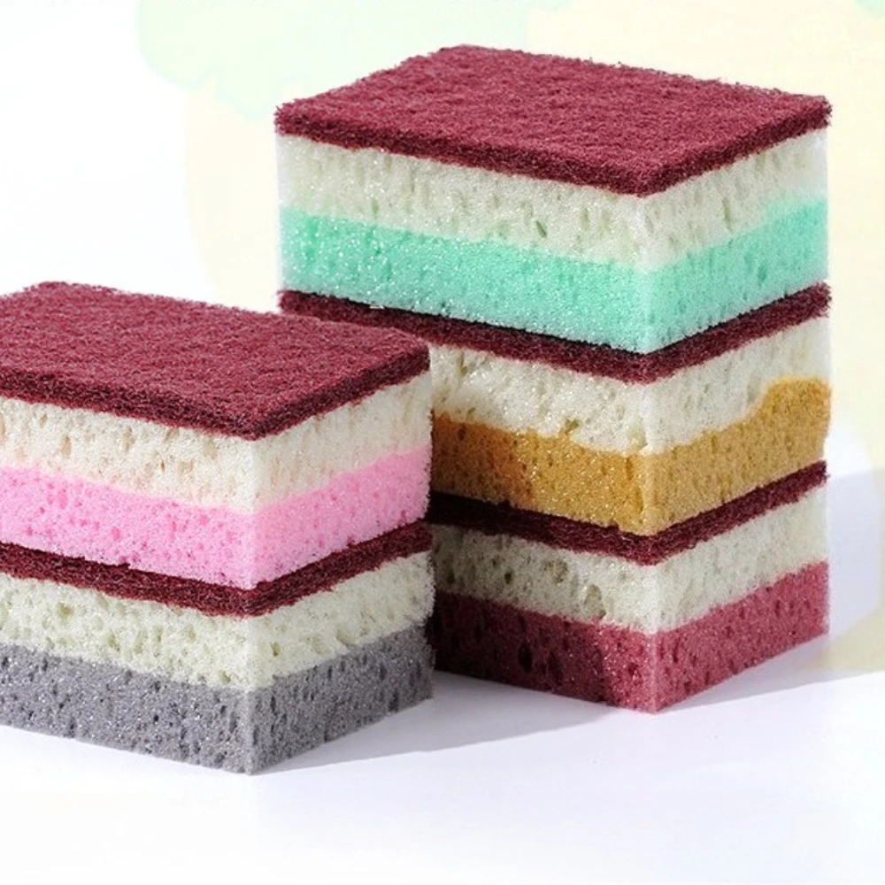 Household High Density Sponge Scrubber Degreasing Dish Cloth for ...