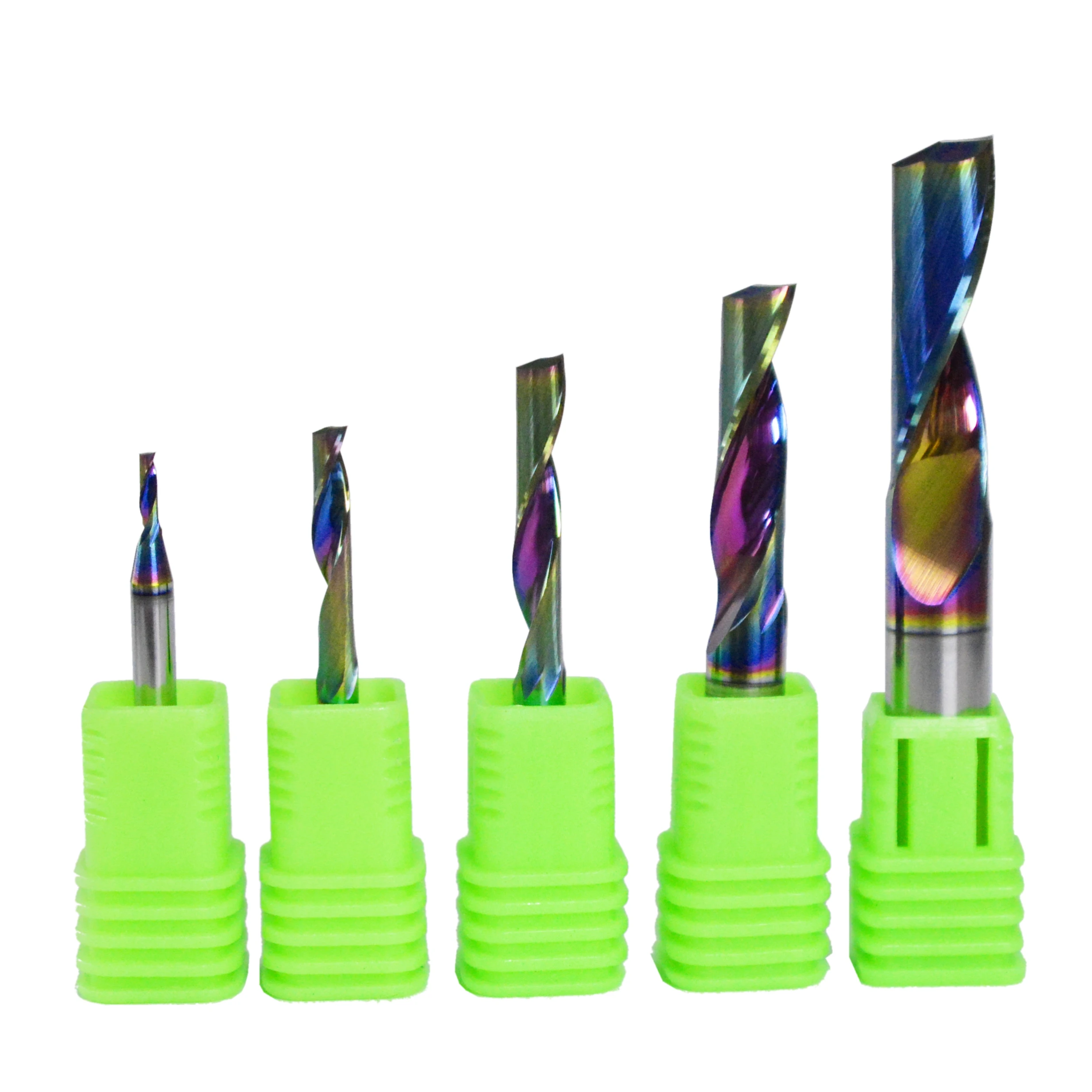 10pcs 3.175 4 6 8mm Cnc Single Flute Solid Tungsten Carbide Alloy End ...