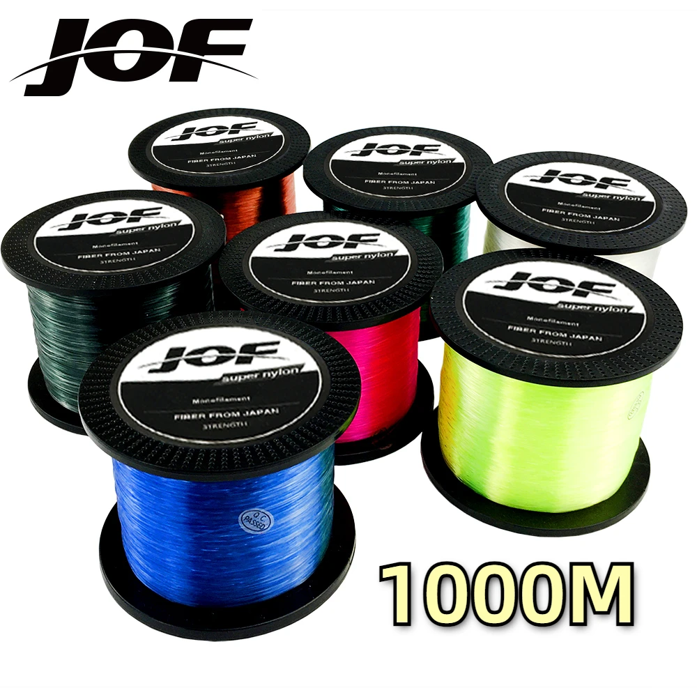 JOF-1000m-Invisible-Nylon-Fishing-Line-Fluorocarbon-Coating-Fishing ...
