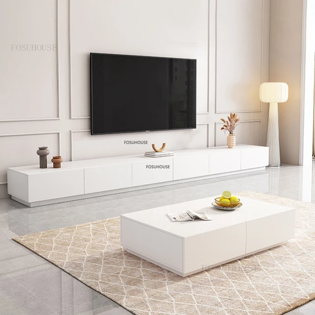Modern White Tv Table Cabinets For Living Room