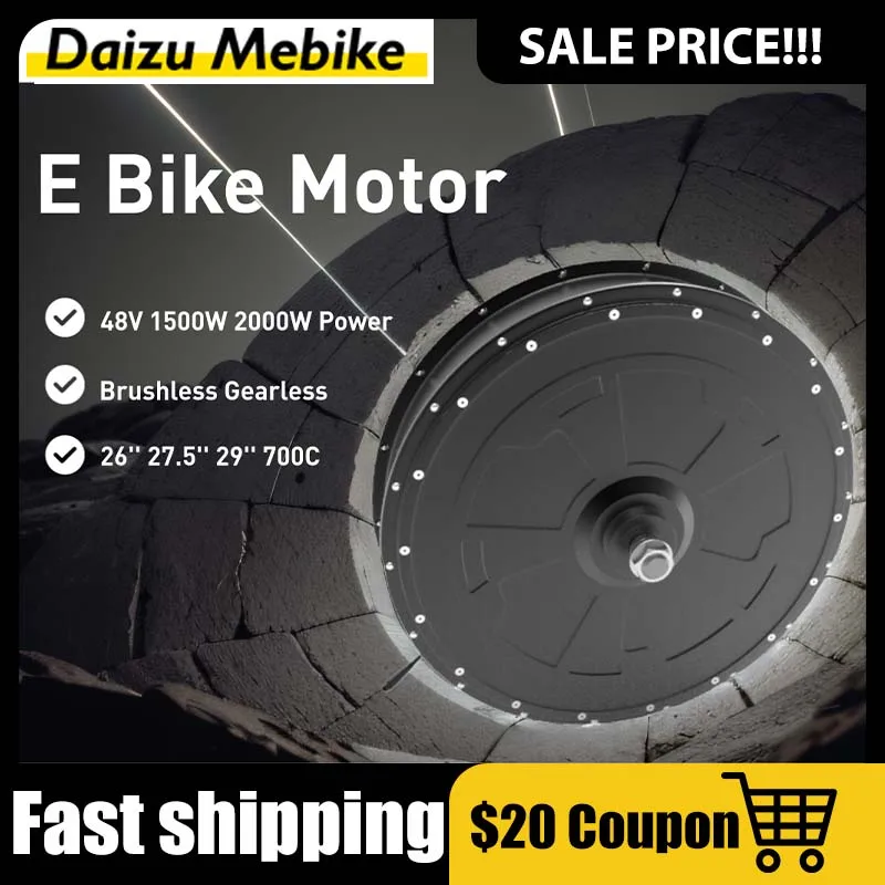 48V-1500W-2000W-Electric-Bike-Rear-Hub-Motor-Brushless-Gearless ...