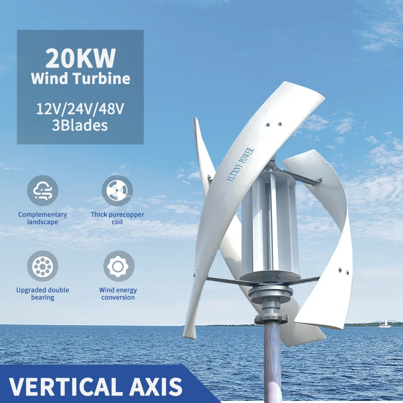 WindKing-20kw-25kw-Wind-Turbine-Generator-3-Blades-48v-12v-24v-Windmill ...
