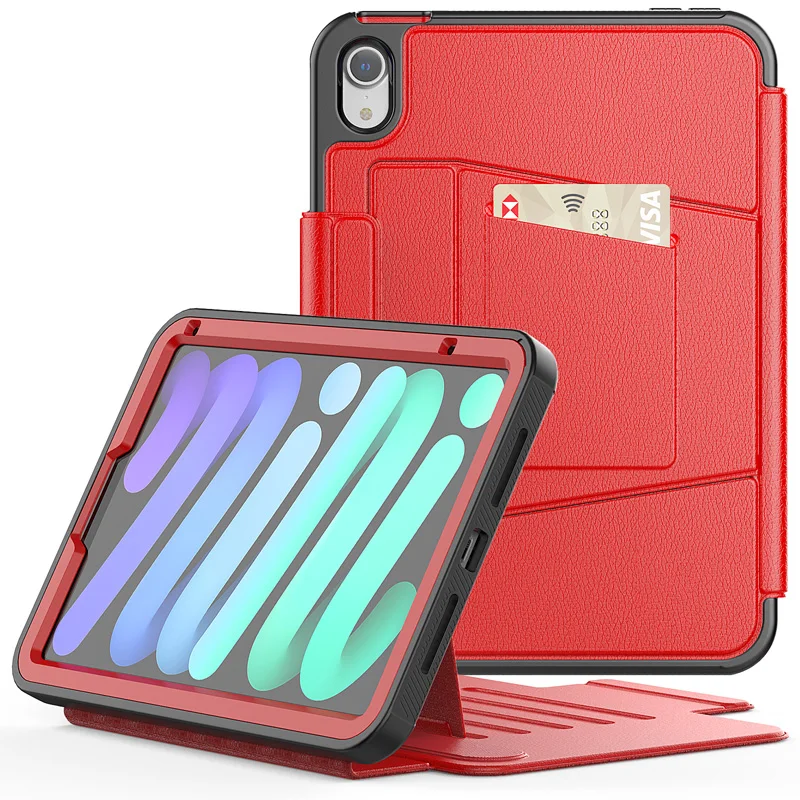 Smart-Cover-Silicone-Leather-Case-For-iPad-Mini-6-5-4-Kids-Safe-Heavy ...