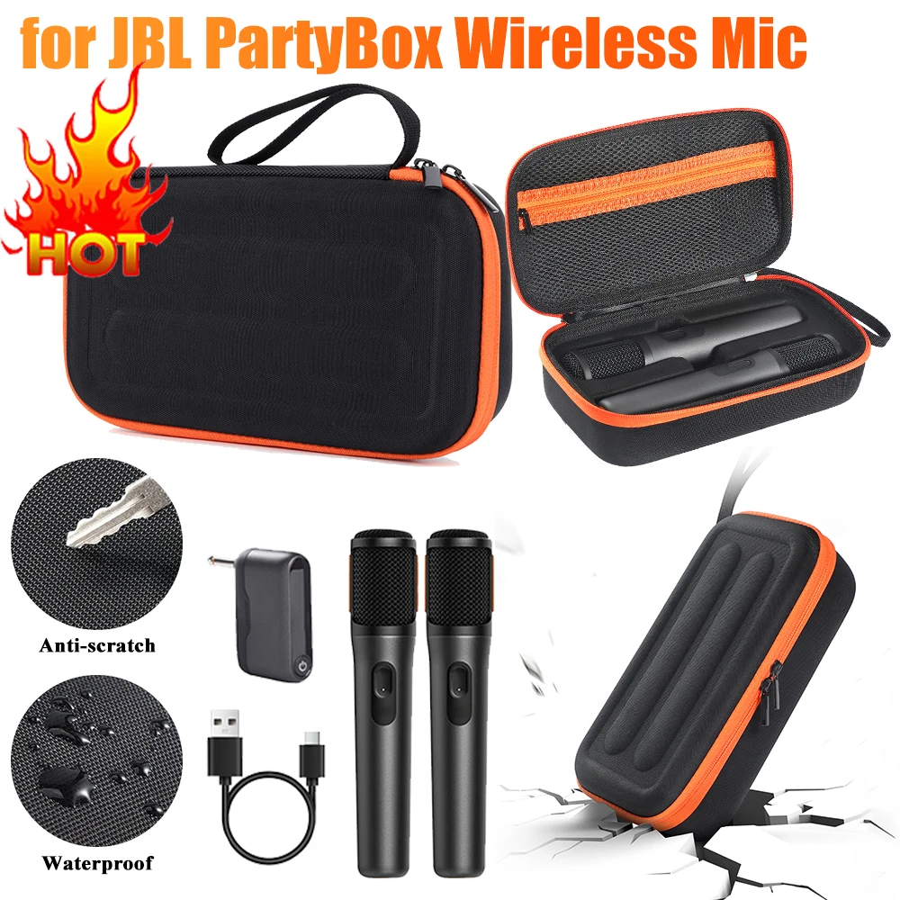 Portable-Mic-Storage-Bag-Anti-Scratch-Hard-Travel-Case-2-Slots ...