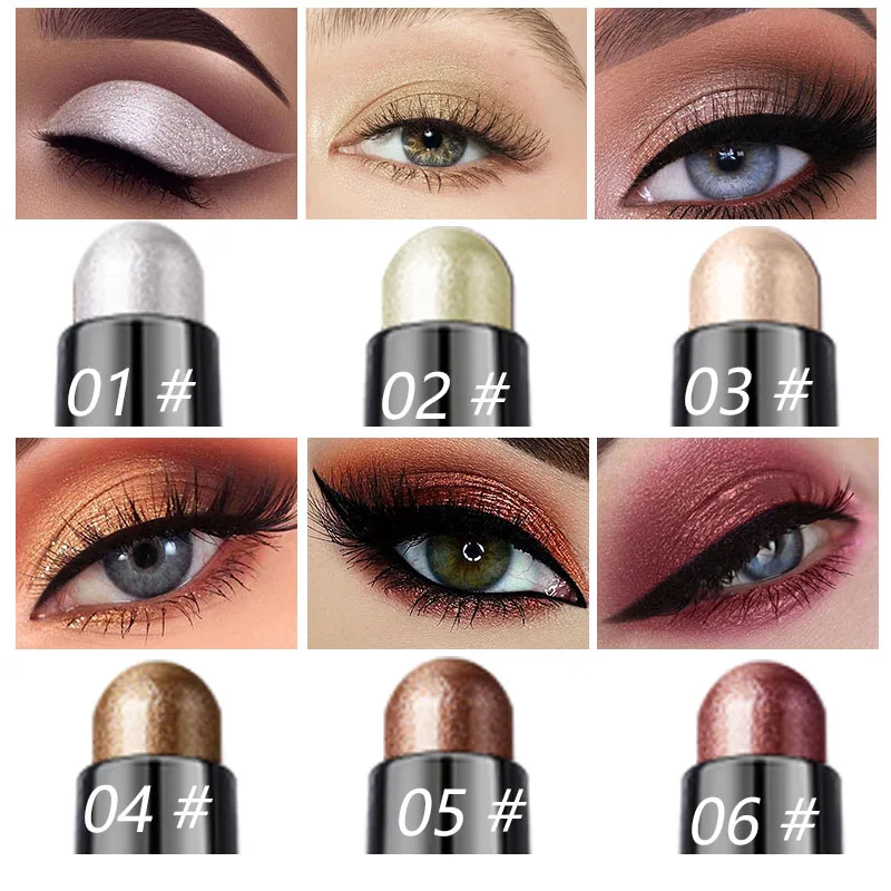 Dropshipping Fashion Eyeshadow Pen Pencil Stick Matte Glitter Eye ...