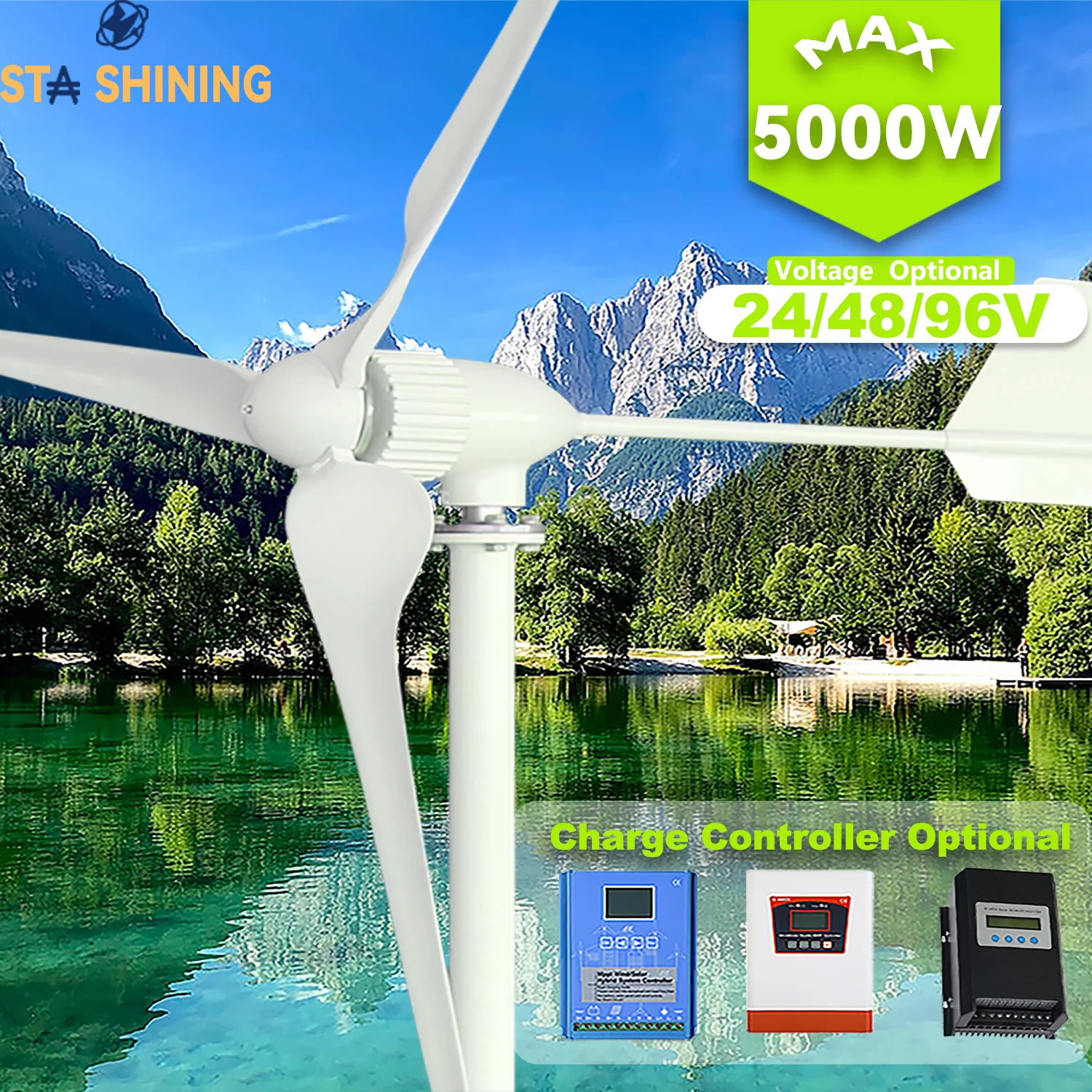 Higher-Output-Horizontal-Wind-Turbine-Generator-5000W-Max-Windmill-W-MPPT-Hybrid-Charge-Solar ...