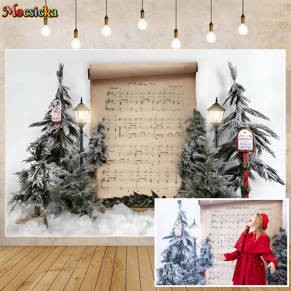 Mocsicka-Christmas-Photography-Backdrops-Christmas-Tree-Song-Winter ...