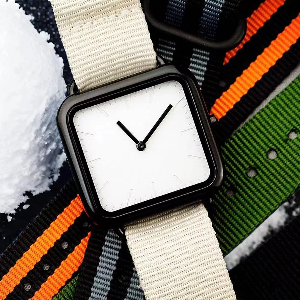Multi-colored-canvas-with-square-fashionable-men-s-watch-designed-in-a ...